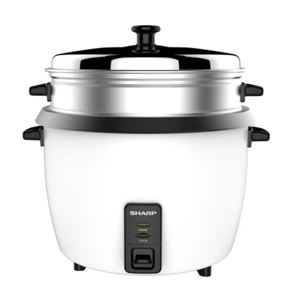 SHARP 1.0L Rice Cooker with Steamer & Coated Inner Pot - KS-H108G ...